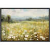 IDEA4WALL Vibrant Wildflower White Daisy Flowers Meadow Floral Botanical Landscape Rustic ...